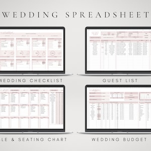 Wedding Planner Google Sheets| Digital Wedding Planning Spreadsheet ...