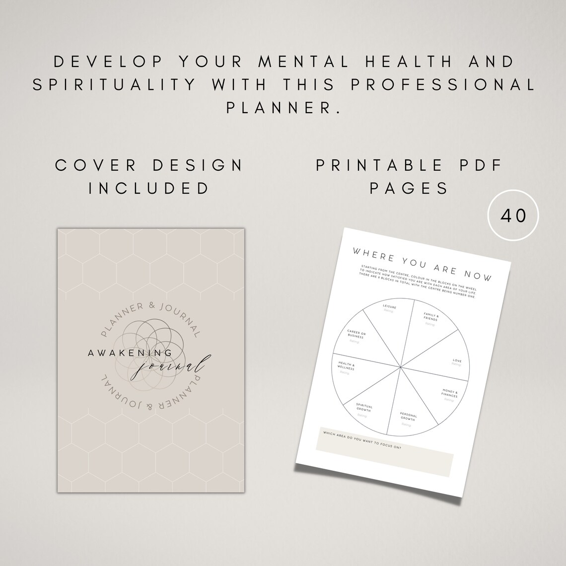 Spirituality Planner Printable | Awakening Journal PDF | Tarot Journal ...