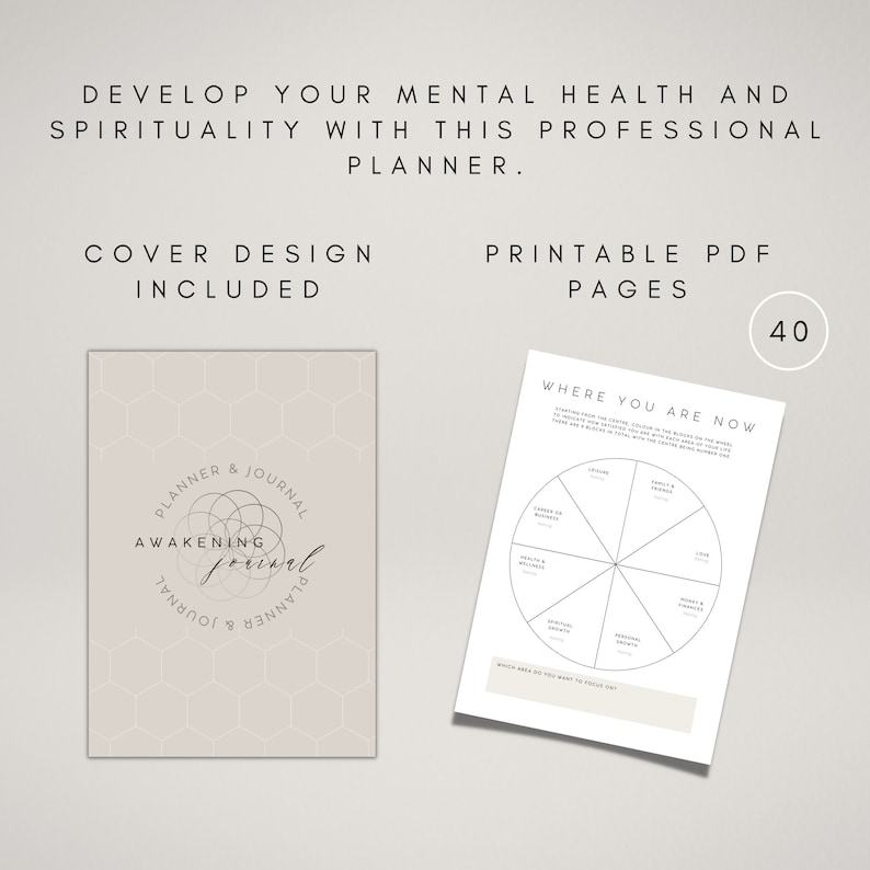 Spirituality Planner Printable | Awakening Journal PDF | Tarot Journal ...