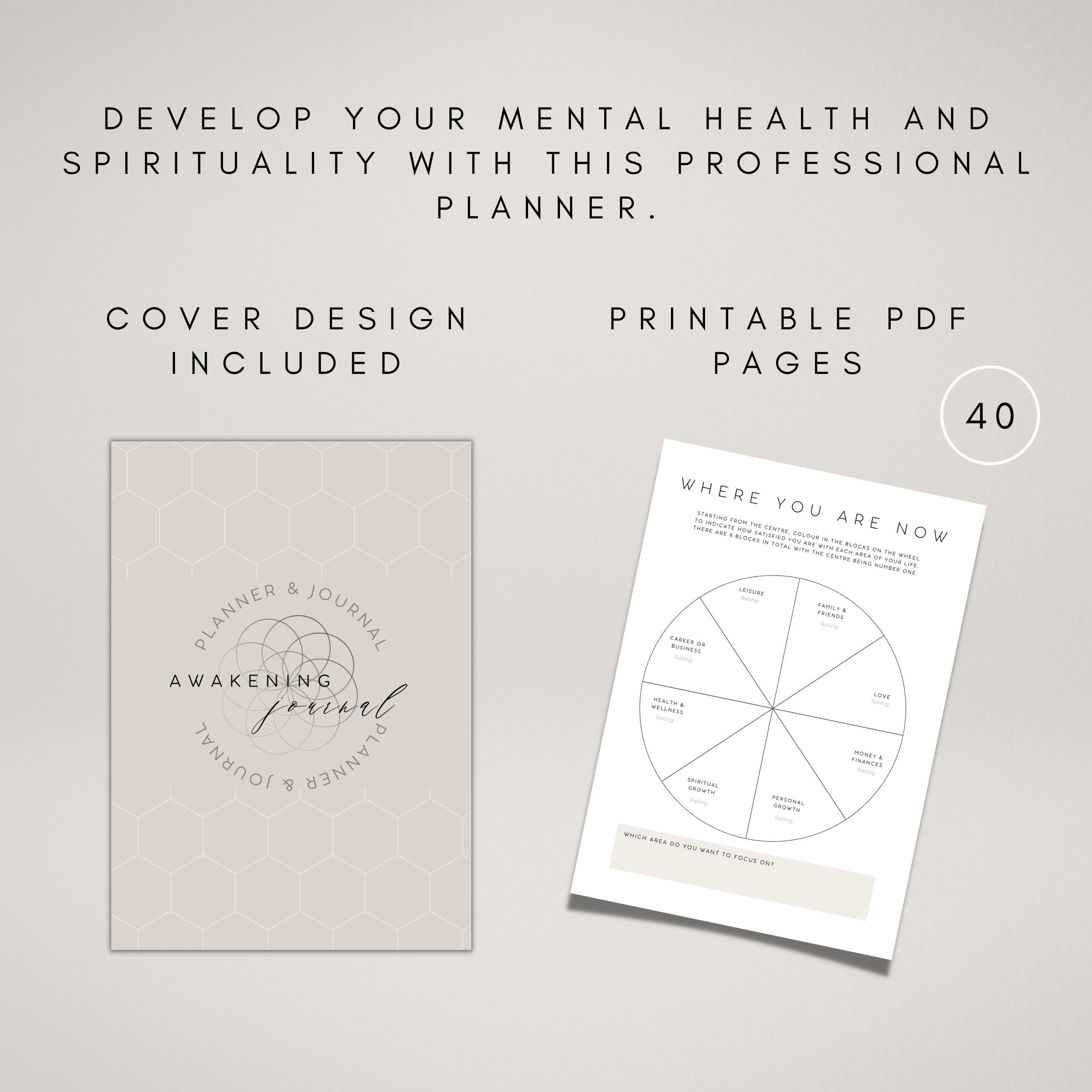 Spirituality Planner Printable | Awakening Journal PDF | Tarot Journal ...