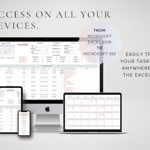 To-do List & Smart Calendar Excel Template | Task Tracker Excel ...