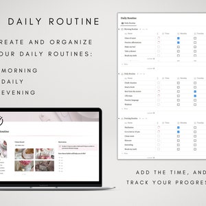 Habit Tracker Notion ADHD Digital Planner Notion Life Organizer Weekly ...