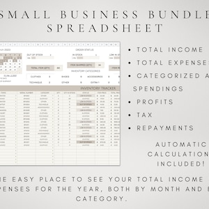 Small Business Spreadsheet Template for Google | Client Tracker Google ...