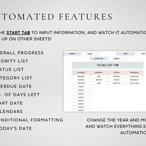 To-do List & Smart Calendar Excel Template | Task Tracker Excel ...