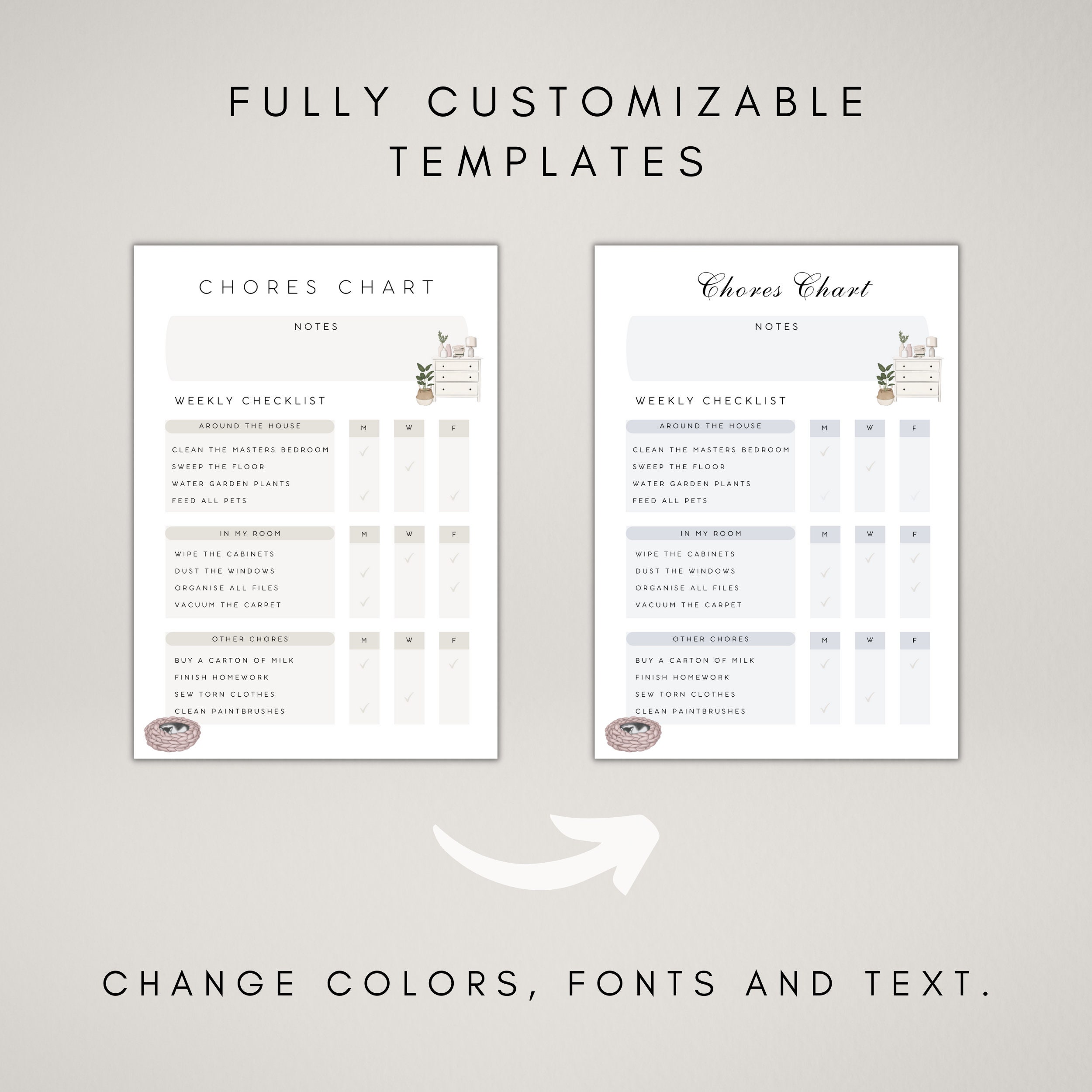 Cleaning Planner Template | Editable Cleaning Schedule | Cleaning ...