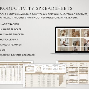 Spreadsheet Template Bundle | Digital Planner Google Sheet | Digital ...