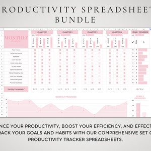Spreadsheet Template Google Sheets | to Do List Template | Task Tracker Template | Goal Setting ...