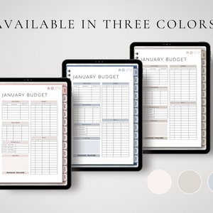 Digital Budget Planner Goodnotes Template | iPad Expense/income Tracker ...