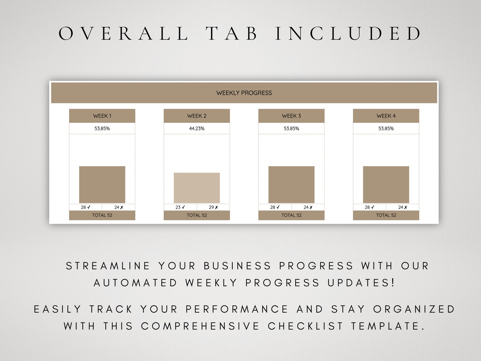 Google Sheets Weekly Checklist | Daily Monthly Goal Setting ...
