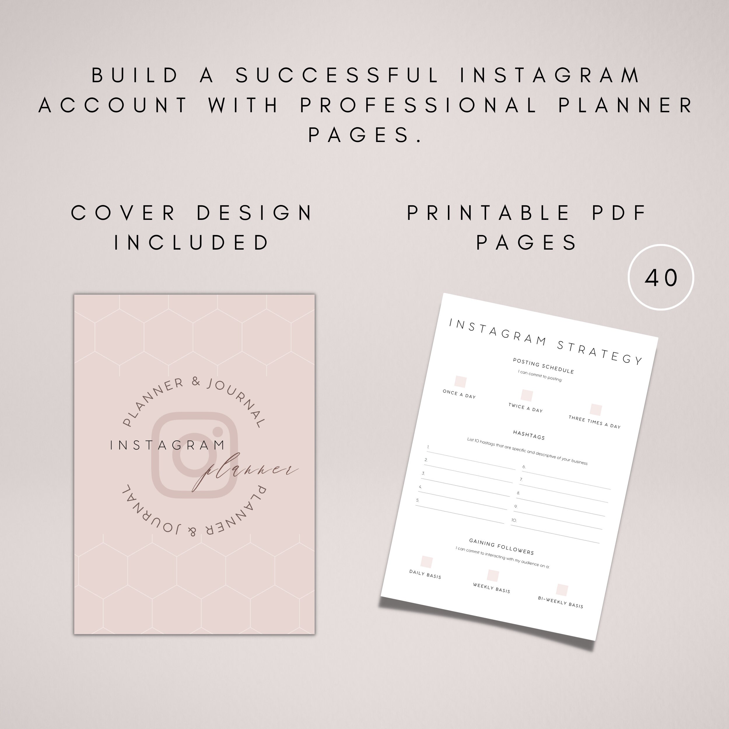 Printable Instagram Content Planner | Marketing Planner | IG Strategy ...