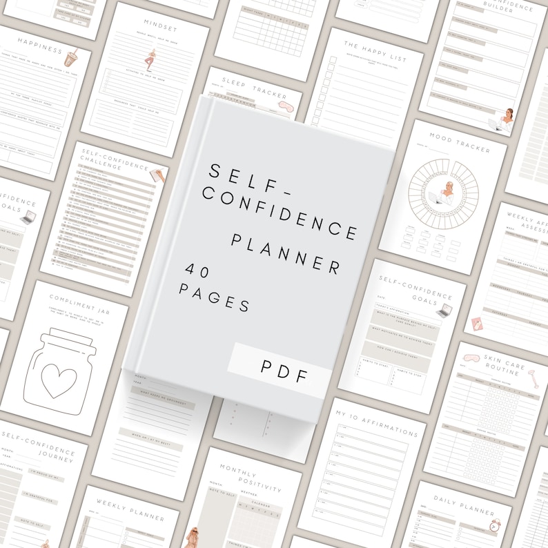 Printable Self-confidence Worksheet Digital Self-esteem - Etsy