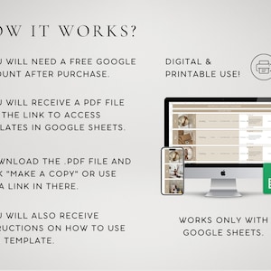 Spreadsheet Template Bundle | Digital Planner Google Sheet | Digital ...