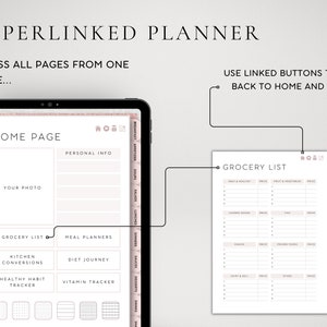 Digital Recipe Book Goodnotes Template | iPad Recipe Journal | Meal ...