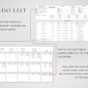 To-do List & Smart Calendar Excel Template | Task Tracker Excel | Digital Calendar 2026 ...
