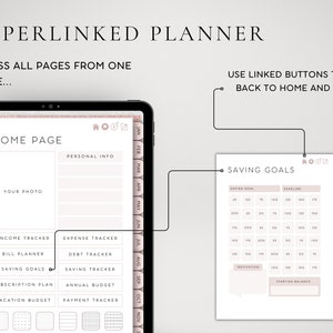 Digital Budget Planner Goodnotes Template | iPad Expense/income Tracker ...