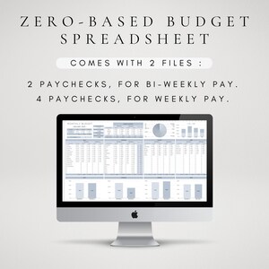 Zero-based Budget Spreadsheet | Finance Template | Financial Planner ...
