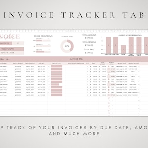 Client Tracker Spreadsheet Template for Small Business | Customer List ...