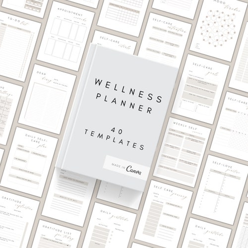 Wellness Journal Digital Self Care Planner Self Care - Etsy
