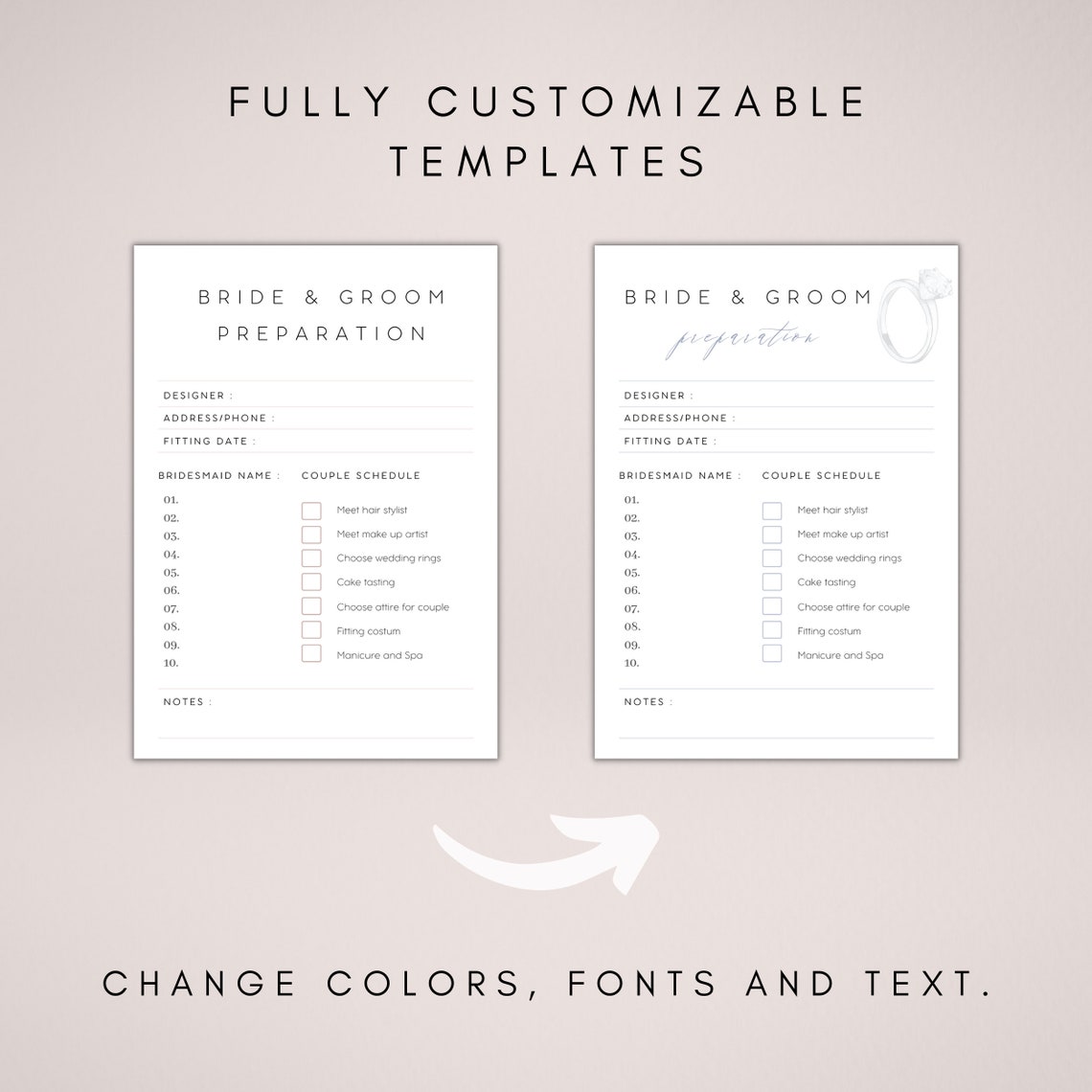 Canva Template Wedding Planner Wedding Planner Binder - Etsy