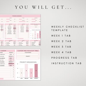 Digital to Do List Spreadsheet Template | Daily,weekly,monthly Planner ...