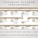 Editable Cleaning Schedule Spreadsheet Template Google Sheets Daily ...