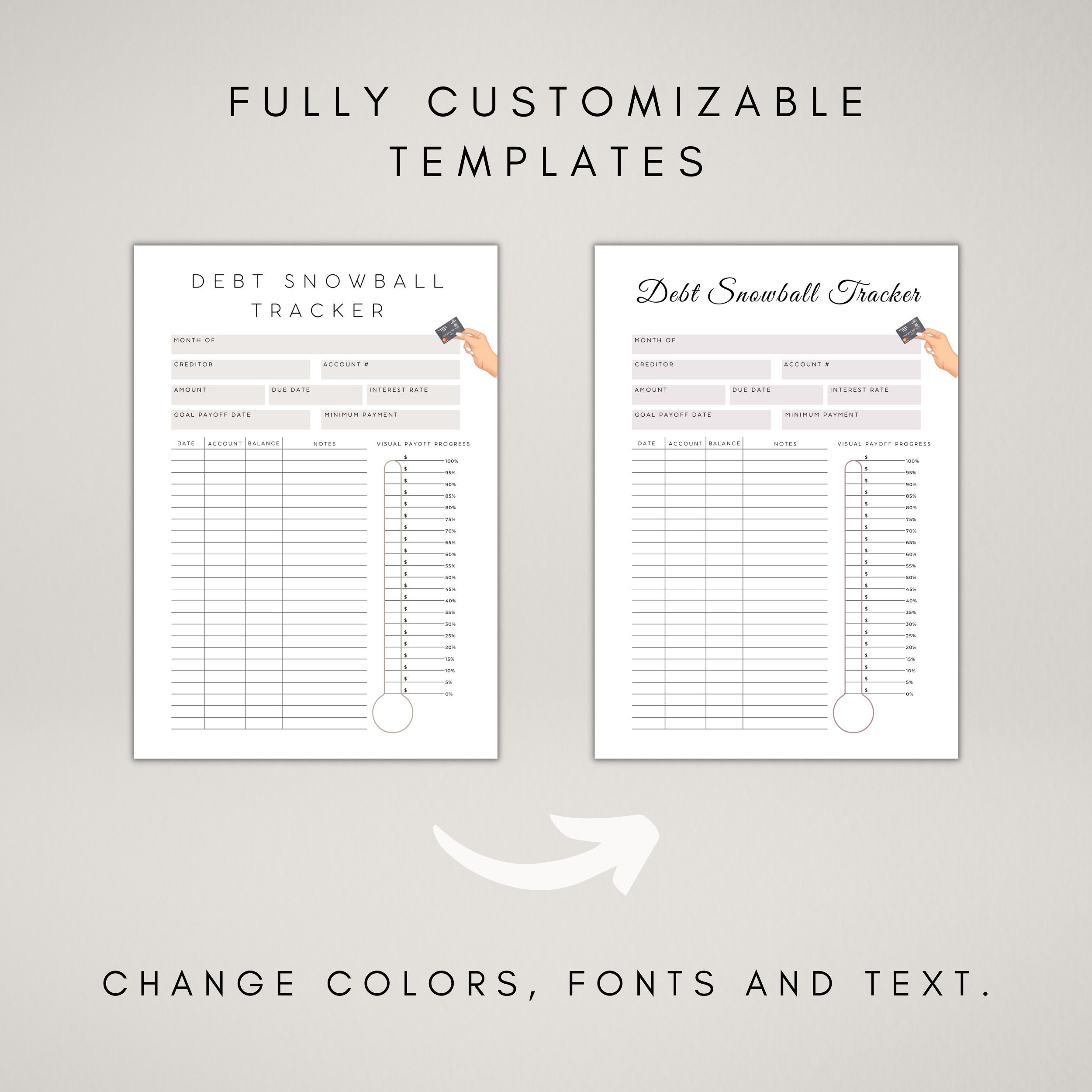 Finance Planner Template Budget Planner Templates Personal | Etsy