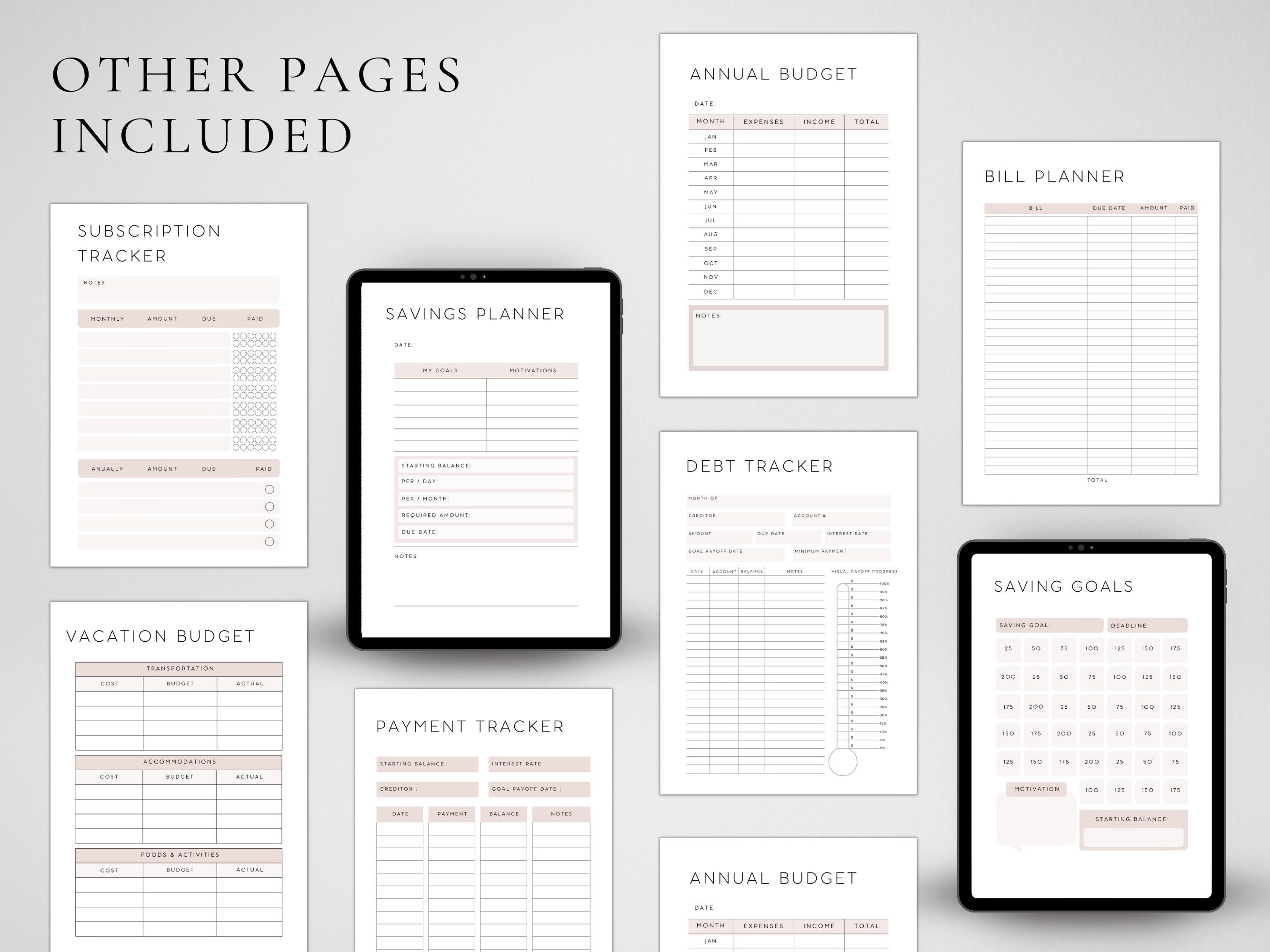 Digital Budget Planner Goodnotes Template | iPad Expense/income Tracker ...