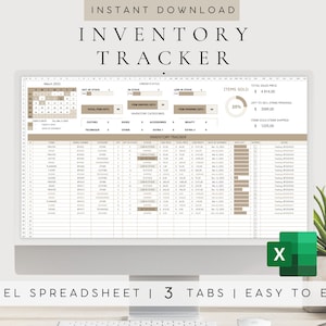 Inventory Tracker Sheet Excel | Digital Inventory Management ...