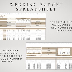 Wedding Budget Spreadsheet Template Google Sheets Wedding Finance ...