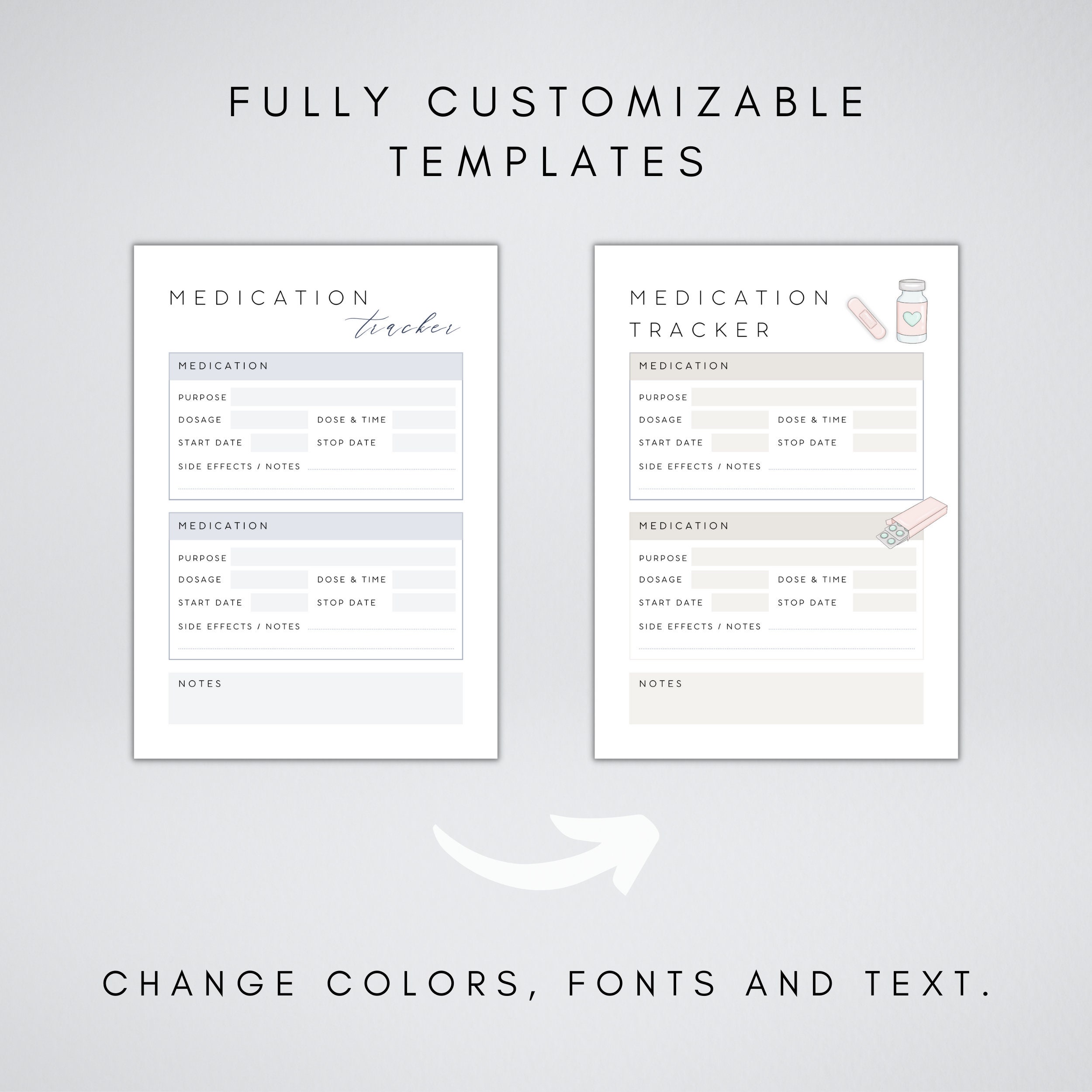 Medical Planner Medical Printables Healthcare Planner - Etsy
