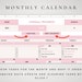 Editable Digital Monthly Calendar Template Task Tracker Excel to Do ...