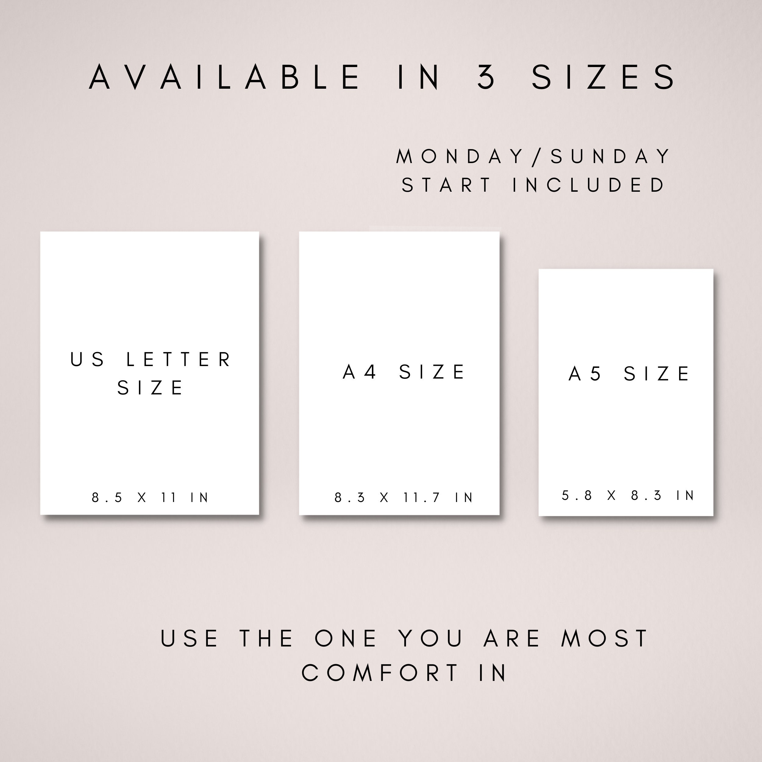 Editable Monthly Planner Template Canva Printable Monthly - Etsy