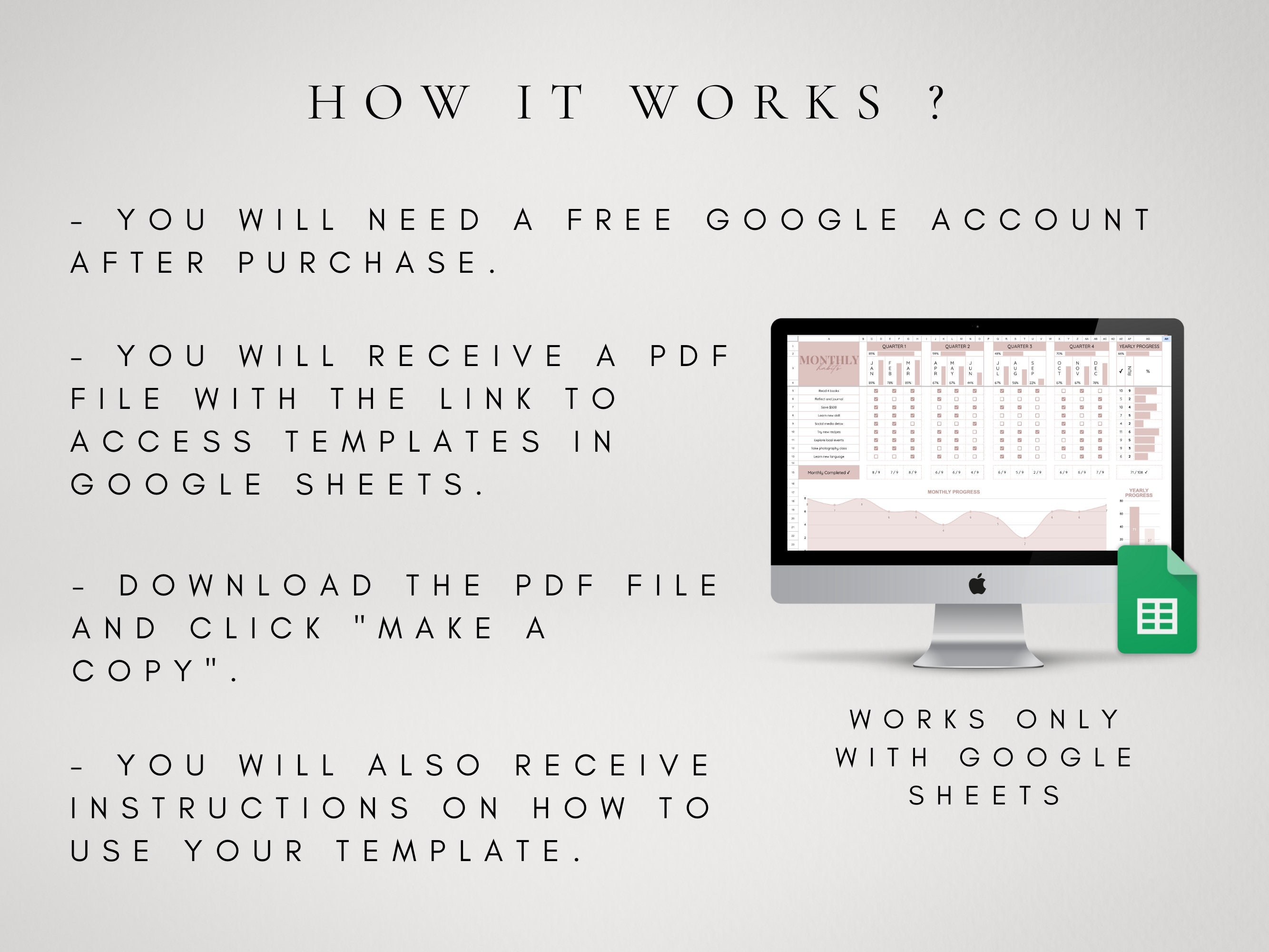 Habit Tracker Google Sheet | Goal Tracker Google Spreadsheet | 2026 ...
