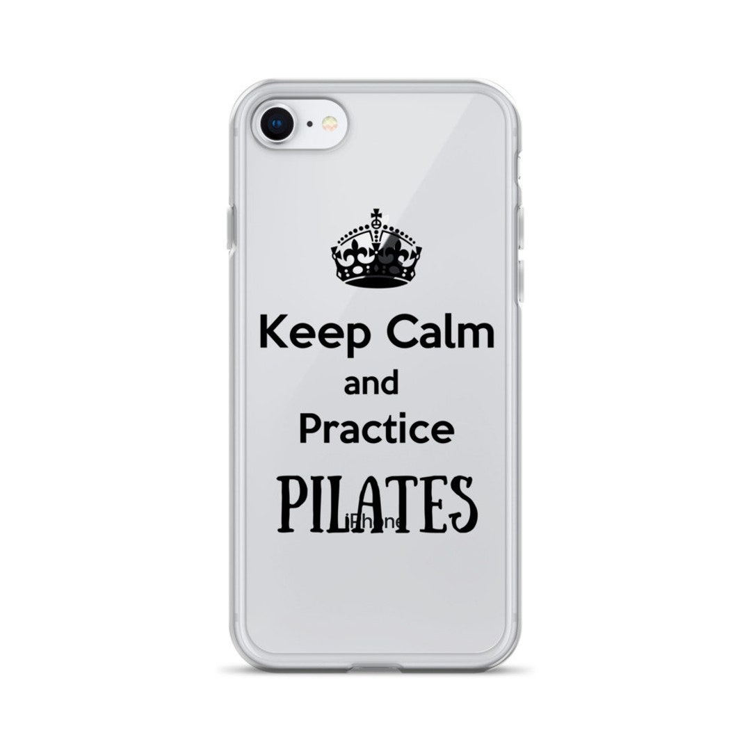Keep Calm and Practice Pilates Case for iPhone Black - Etsy