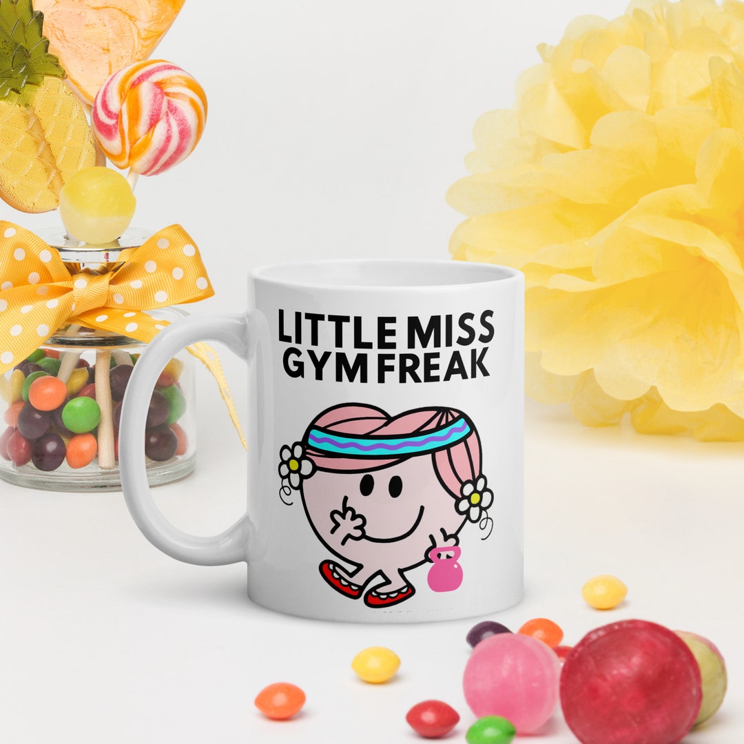 Little Miss Gym Freak, Fun Personalised Little Miss Mug, Gym Gifts ...