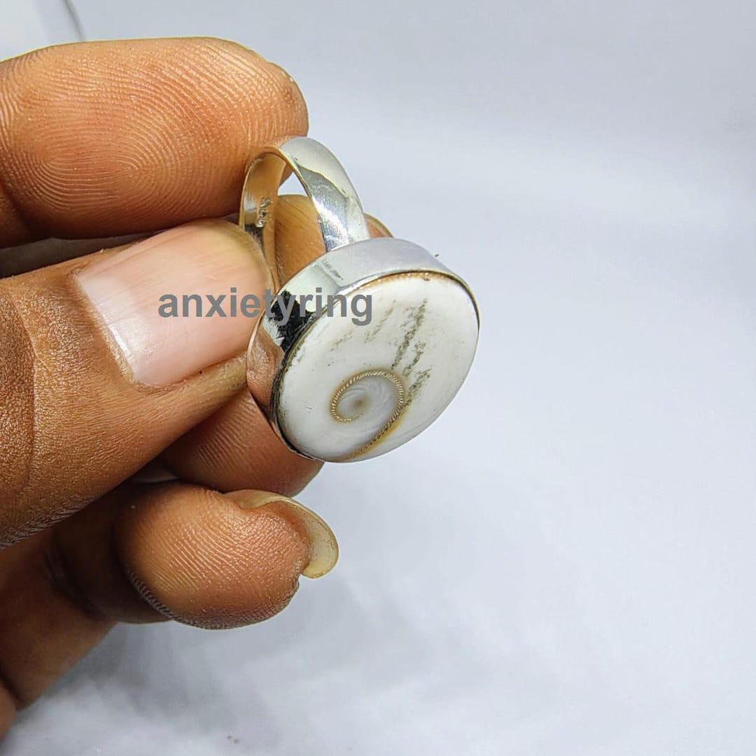 Shiva Eye Shell Ring, Shiva Eye Ring, Sterling Silver Ring, Shiva Eye ...