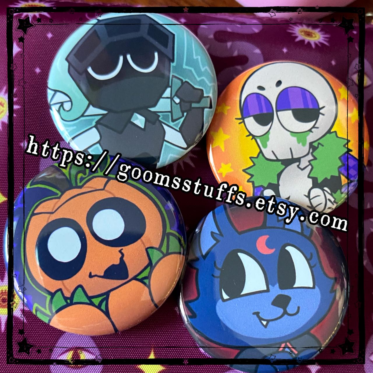 Dandy’s World Halloween Toon Buttons! - Etsy