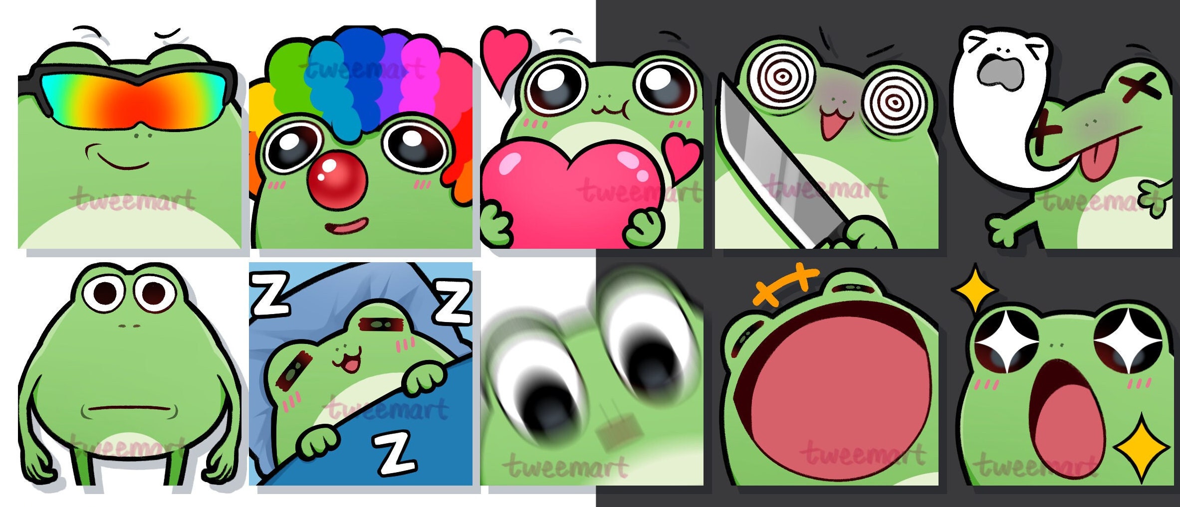 50 Cute Frog Emotes Twitch and Discord - Etsy