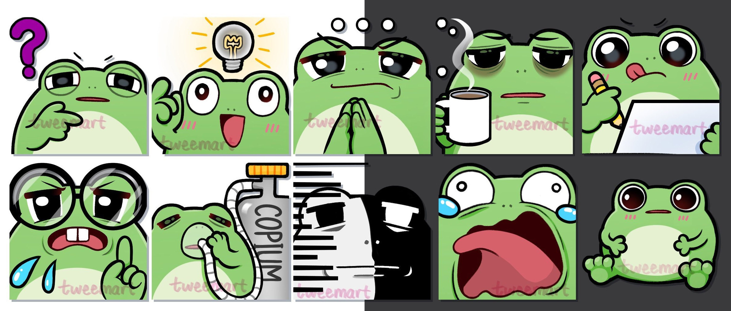 50 Cute Frog Emotes Twitch and Discord - Etsy
