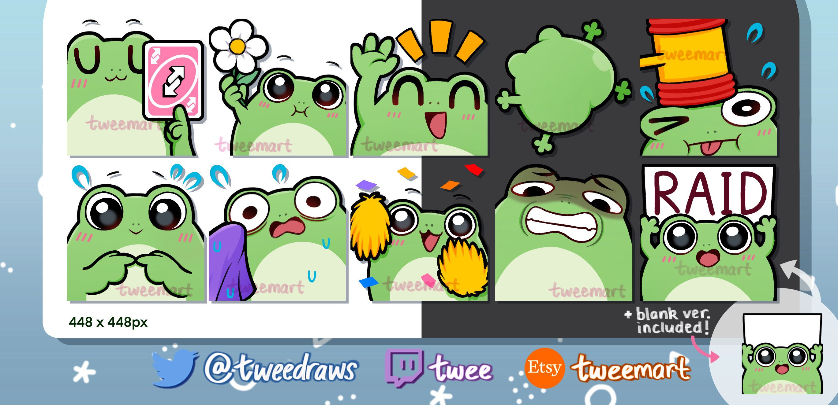 50 Cute Frog Emotes Twitch and Discord - Etsy