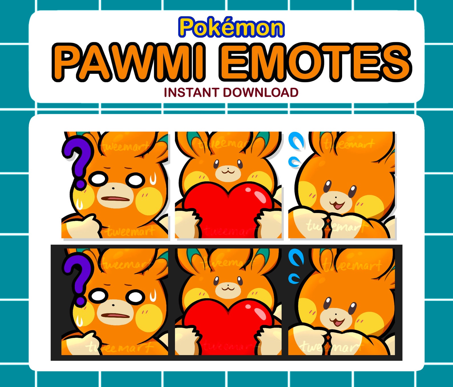 3 gestos de Pawmi / Pokémon Escarlata y Violeta / Twitch & Discord ...