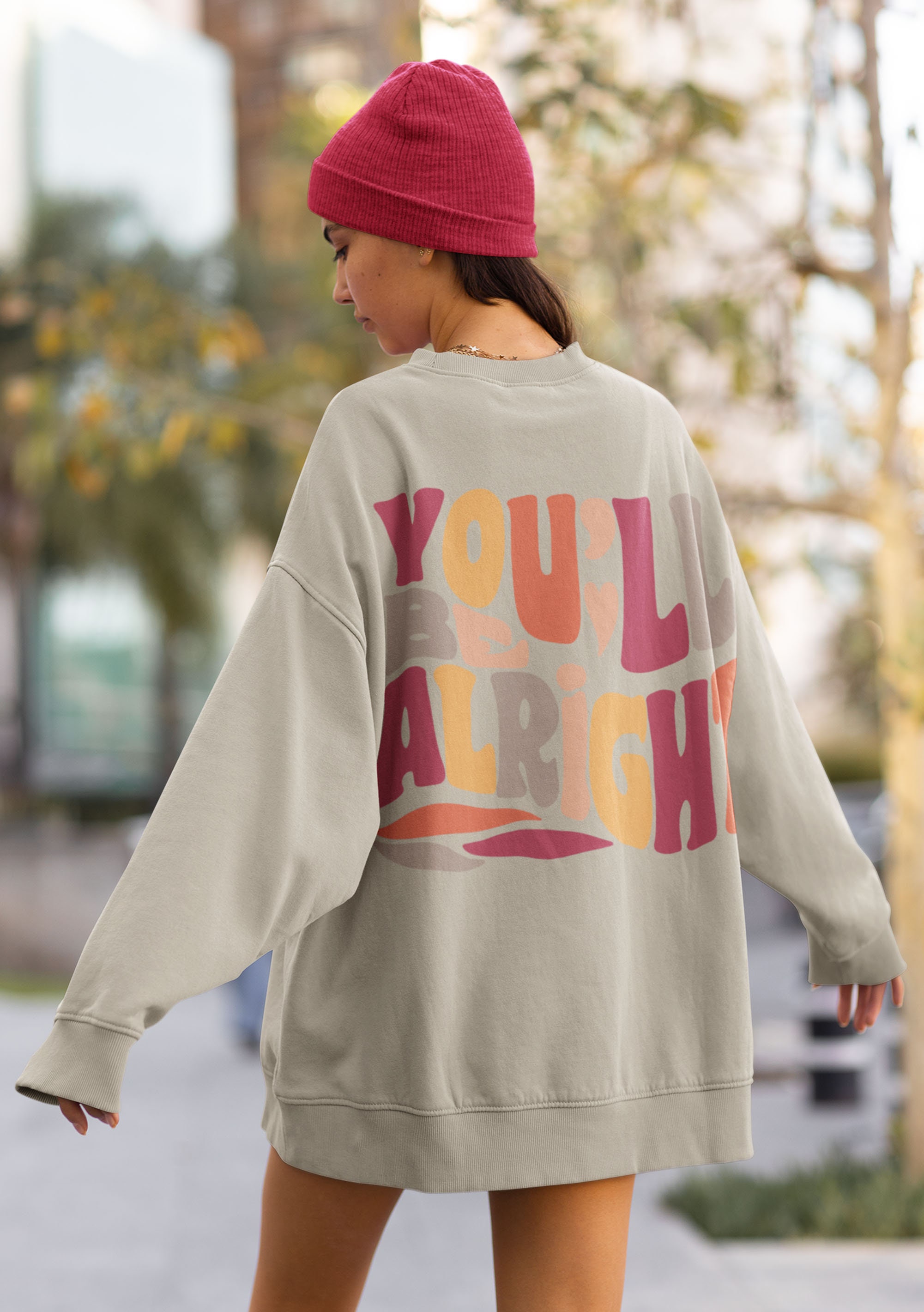 Retro Mental Health Awareness Sweatshirt Backprint, Groovy Healing ...