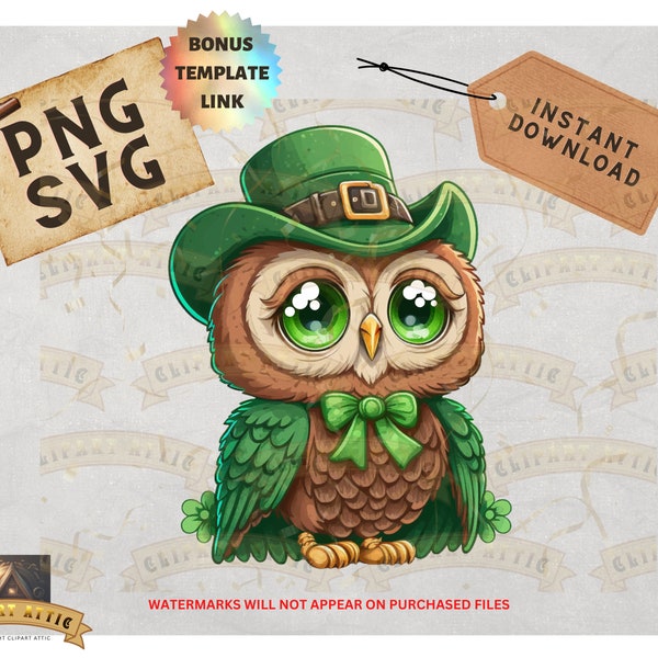 St Patricks Day Owl - Etsy