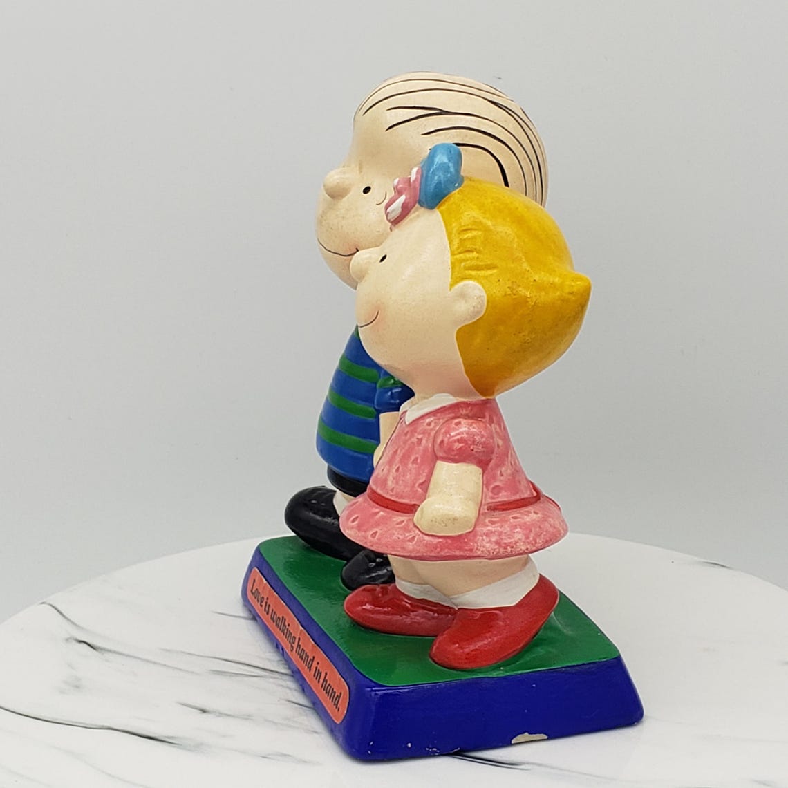 Vintage 1970 Peanuts Linus & Sally Love is Walking Hand in Hand ...