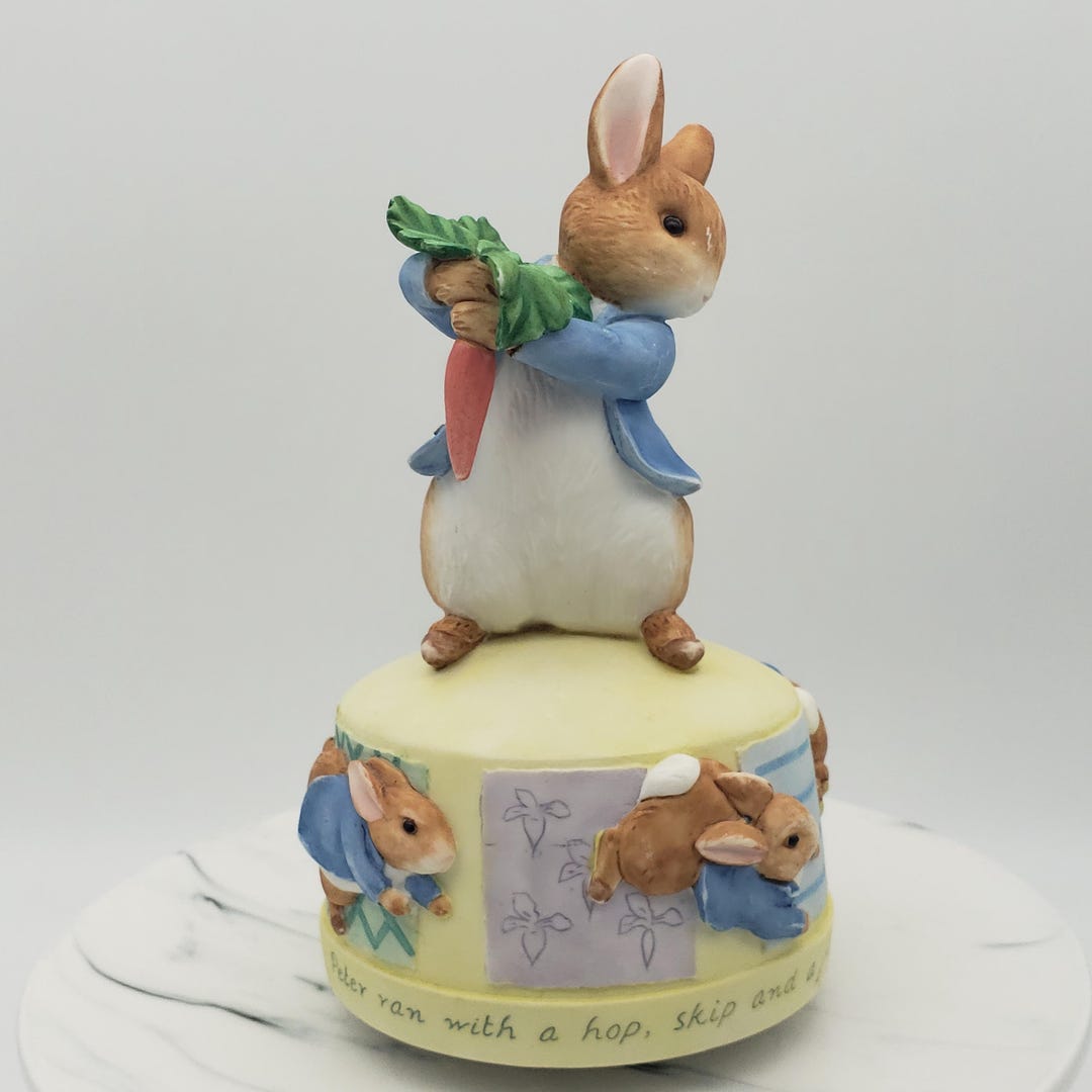 Beatrix Potter Revolving Peter Rabbit Musical Figurine – 2006 by Enesco ...