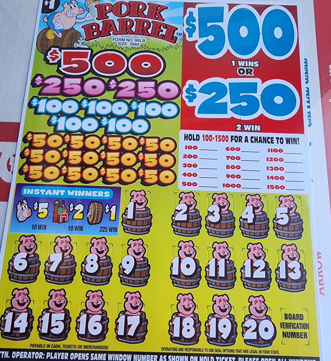 New Cash Board Pick Board Titles Will Vary Amusement Use Only 1 Box per ...