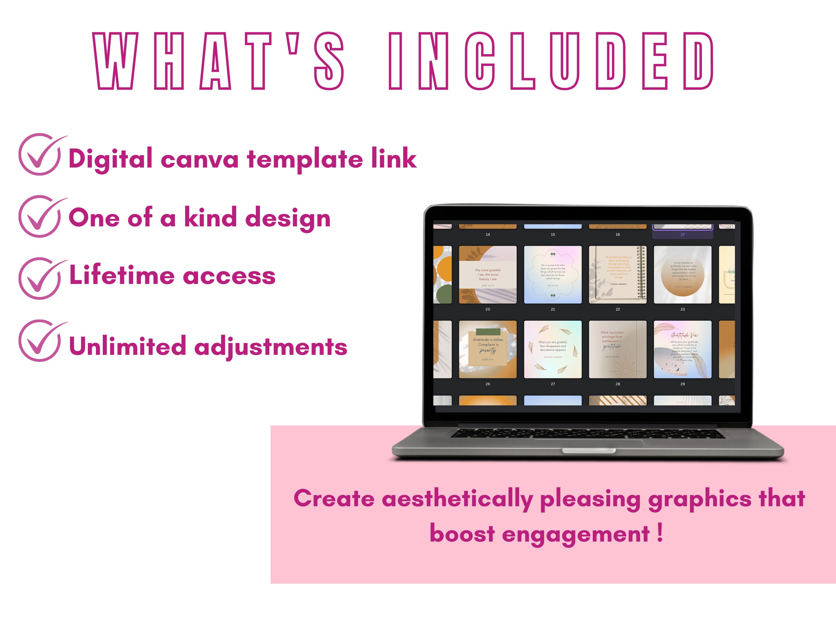 Peach Candy Instagram BUNDLE Templates | Instagram Templates ...