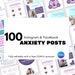 Anxiety Instagram, Anxiety Awareness, Anxiety Relief, Instagram Content ...