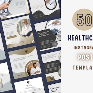 Healthcare Canva Templates for Medical Instagram and Social Media Posts ...