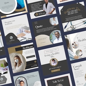 Healthcare Canva Templates for Medical Instagram and Social Media Posts ...